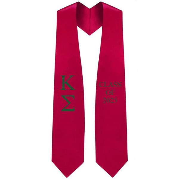 Kappa Sigma Lettered Stole w/ Year – Graduation Gown