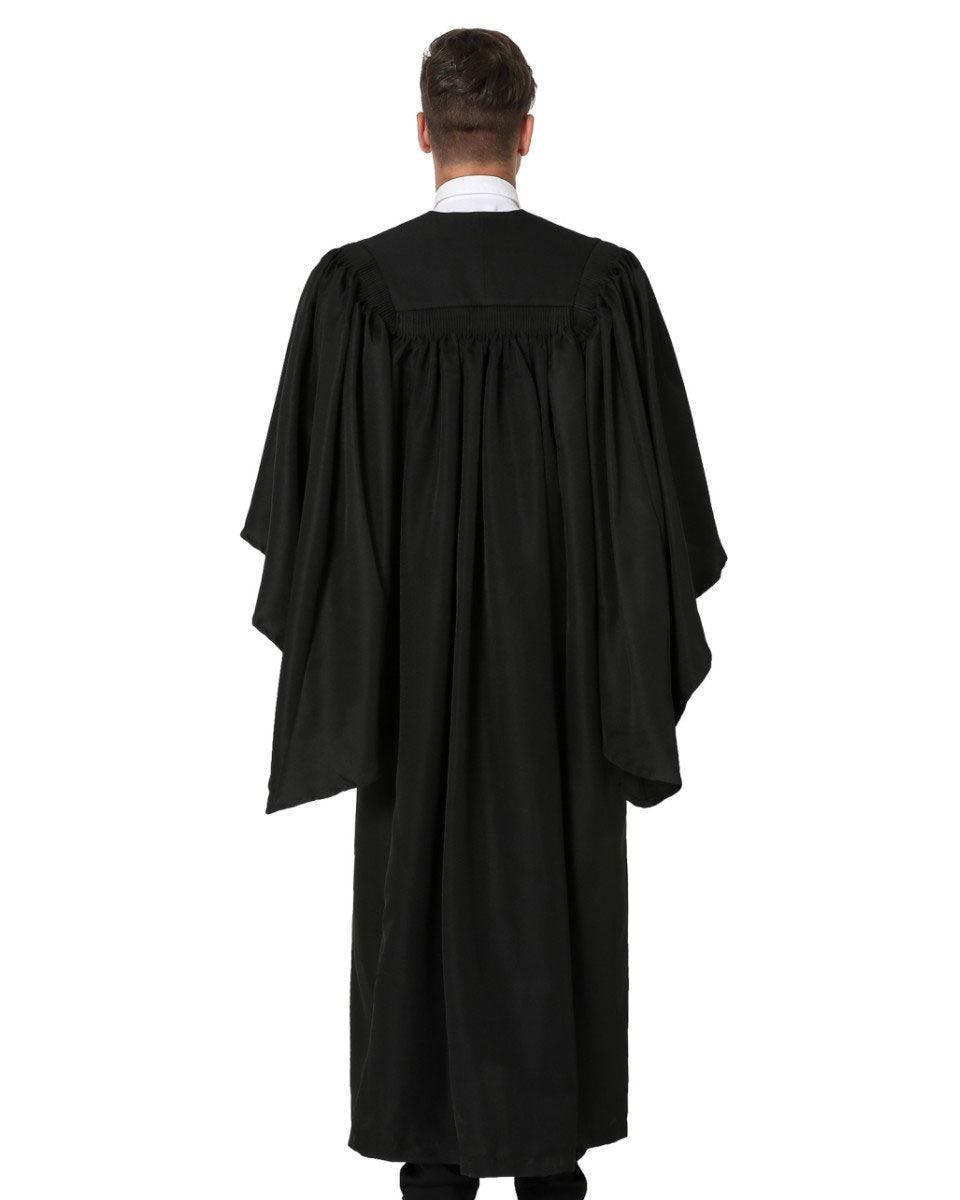 UK British Deluxe Fluted Bachelor Graduation Gown & Mortarboard